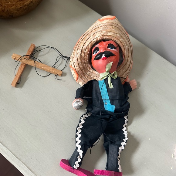 Other | Vintage Mexican Mariachi Marionette Puppet Doll | Poshmark